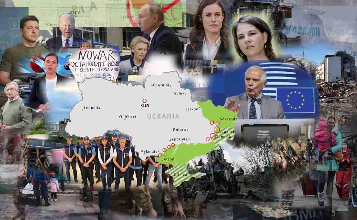 Mapa de la guerra de Ucrania a 30 de agosto de 2022