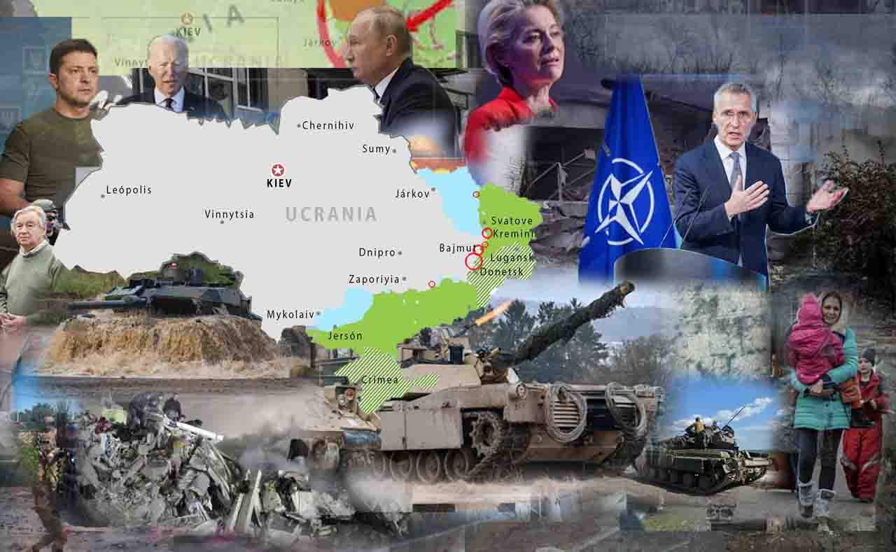 Mapa de la guerra en Ucrania a 14 de febrero de 2023