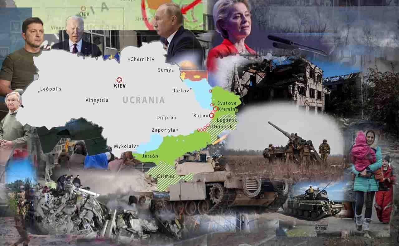 Mapa de la guerra en Ucrania a 16 de febrero de 2023