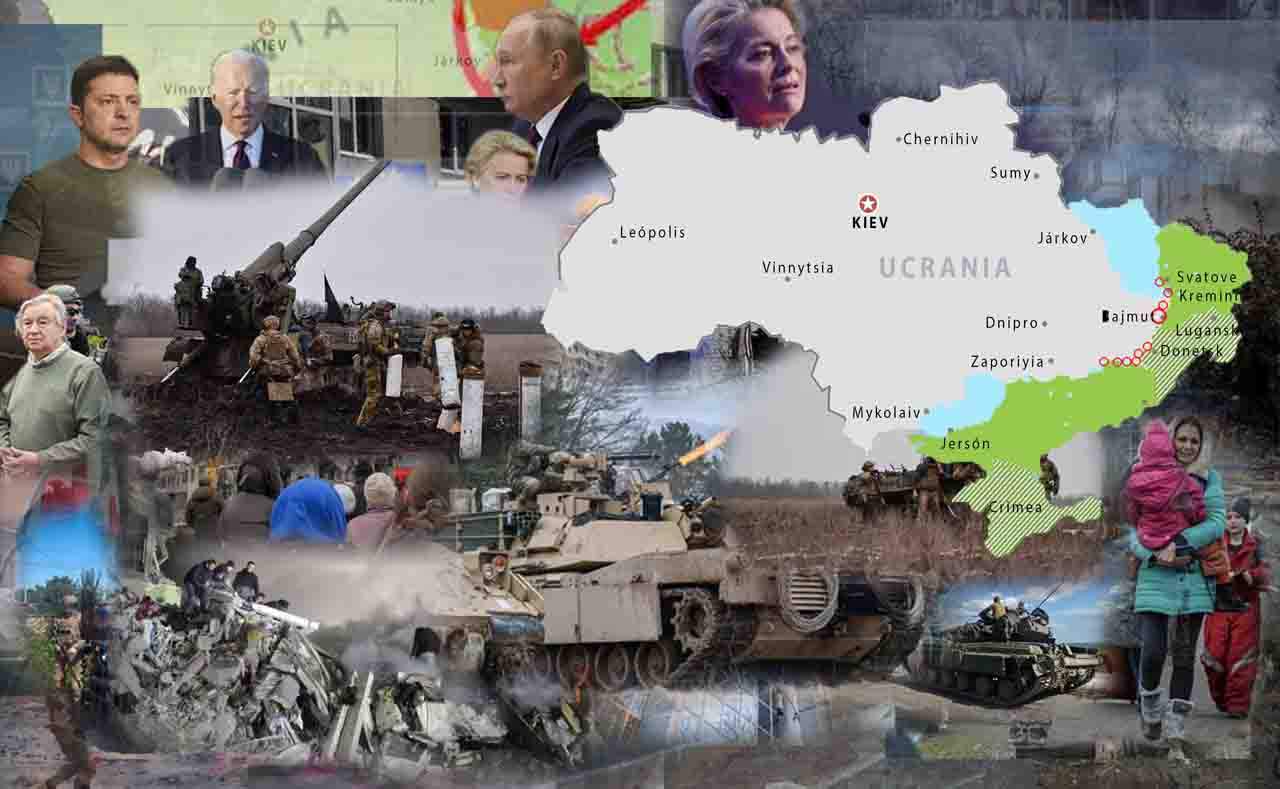 Mapa de la guerra en Ucrania a 17 de febrero de 2023