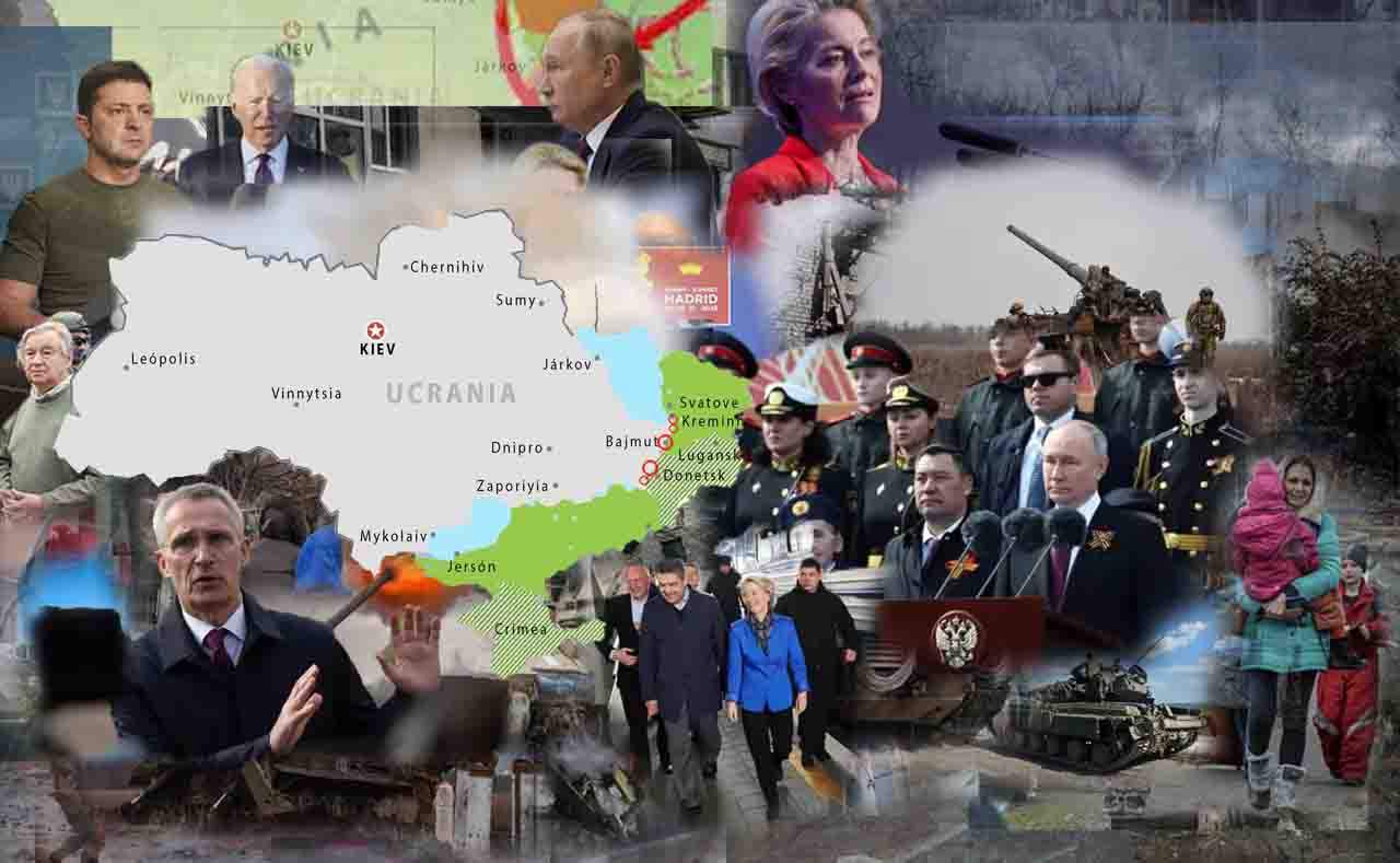 Mapa de la guerra en Ucrania a 9 de mayo de 2023