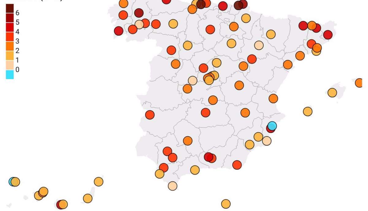 Los días cálidos en abril registran un aumento de 2,5ºC