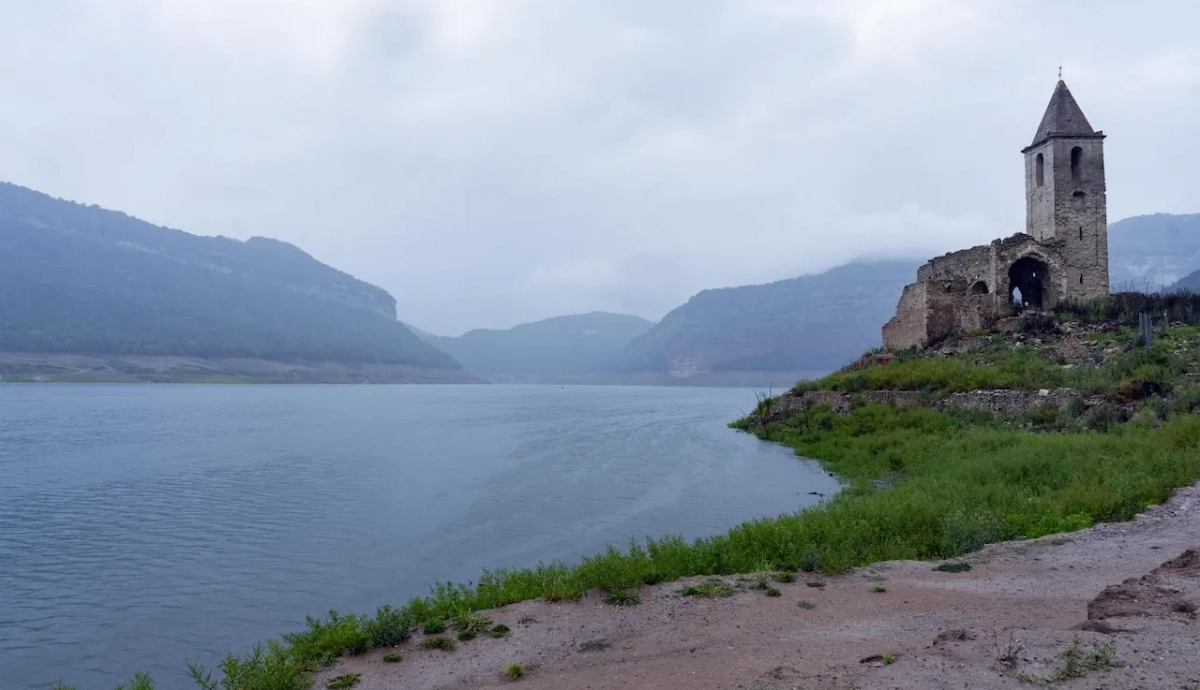 El pantano de Sau (Barcelona) supera el 40% de su capacidad